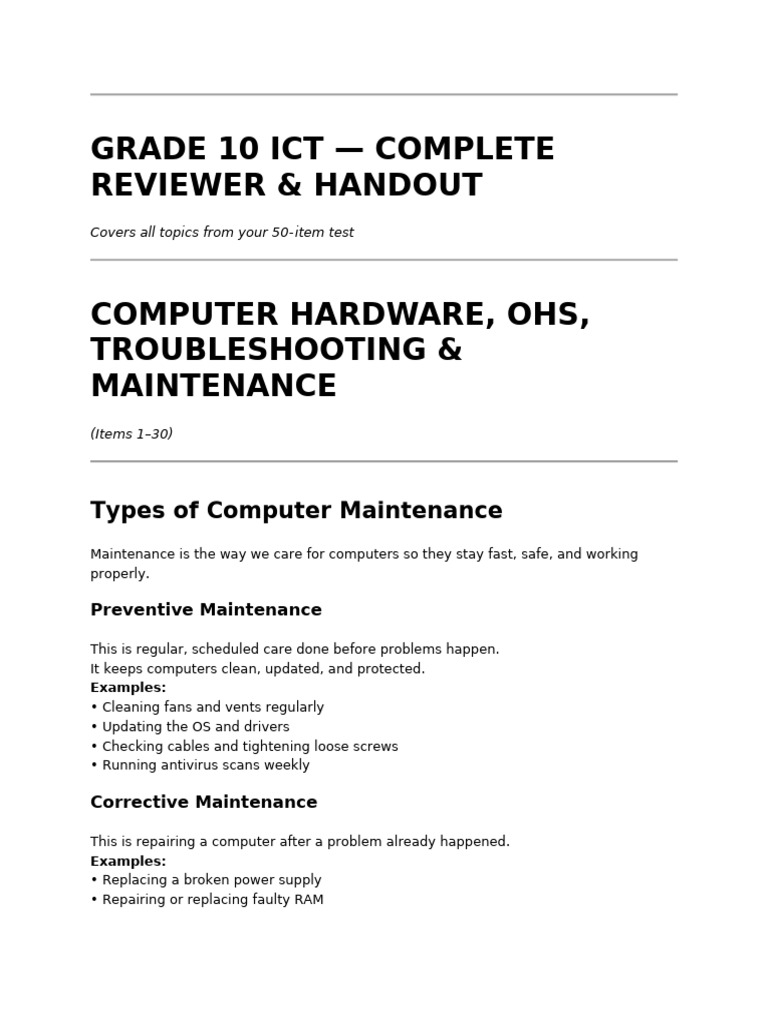 Grade 10 Summative Test Reviewer | PDF | Typefaces | Electrostatic ...