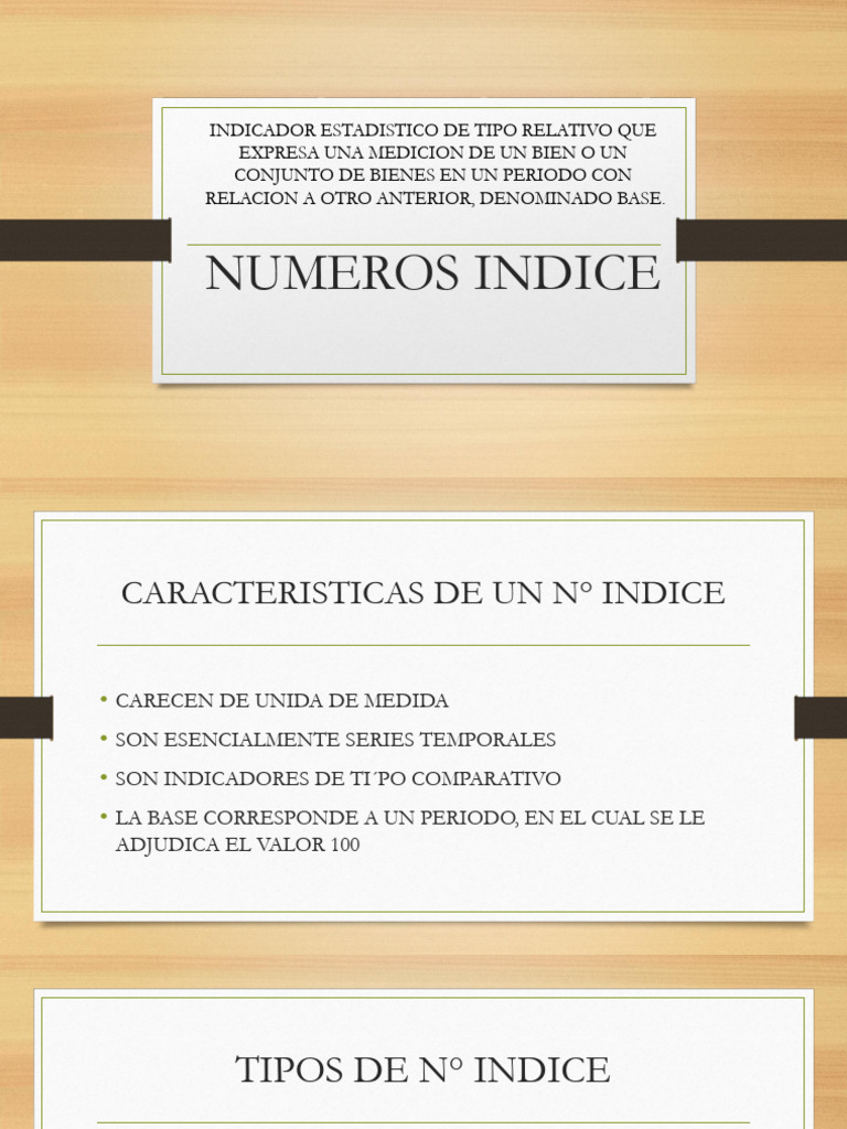 Numeros Indice | PDF | Porcentaje