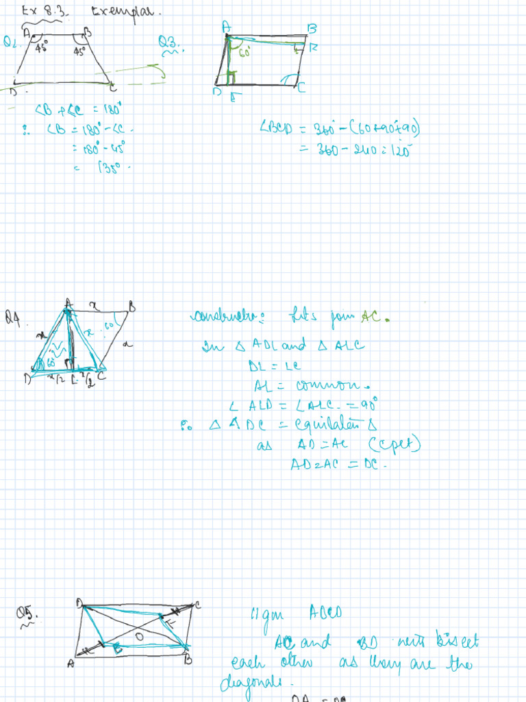 Grade 9 Exemplar Quadrilaterals | PDF