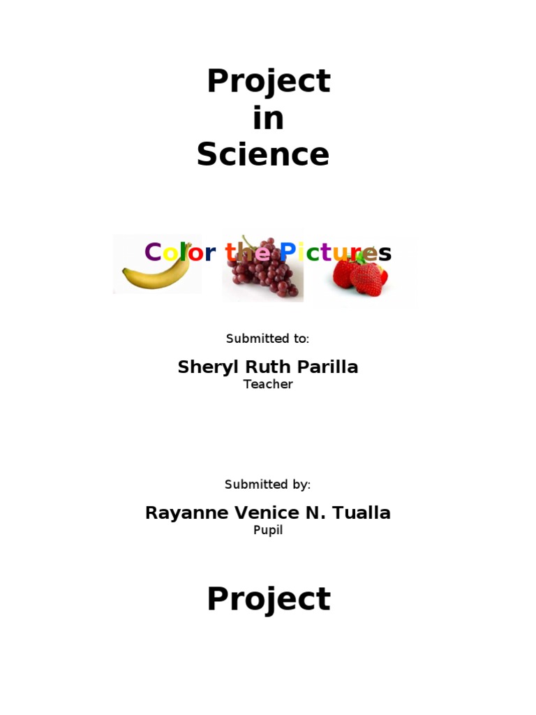Project in Science: Sheryl Ruth Parilla | PDF | Social Science ...