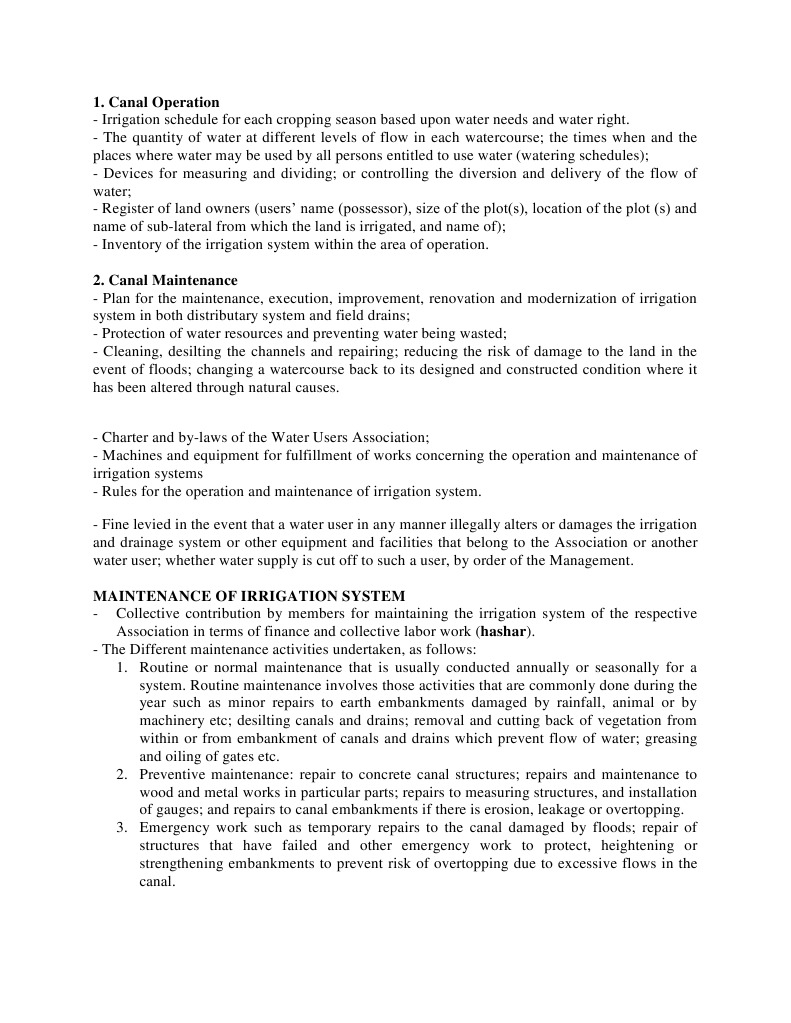 Water Management Checklist | PDF | Irrigation | Water Resources