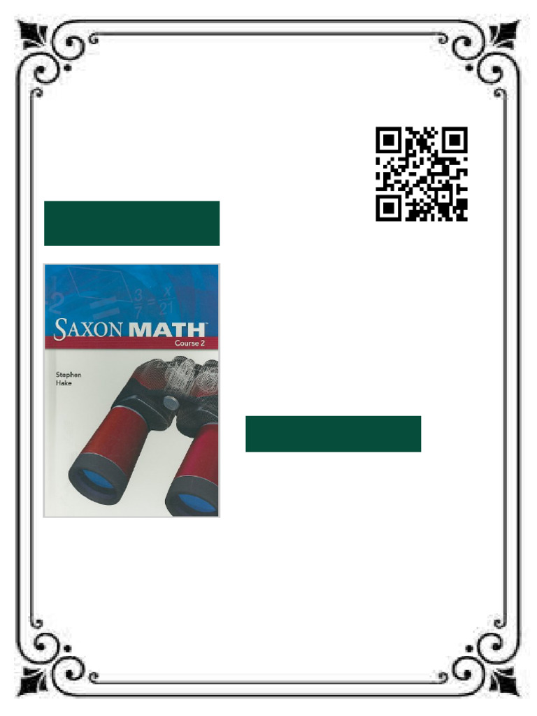 Saxon Math Course 2 Student Edition Stephen Hake Ebook Testbank ...