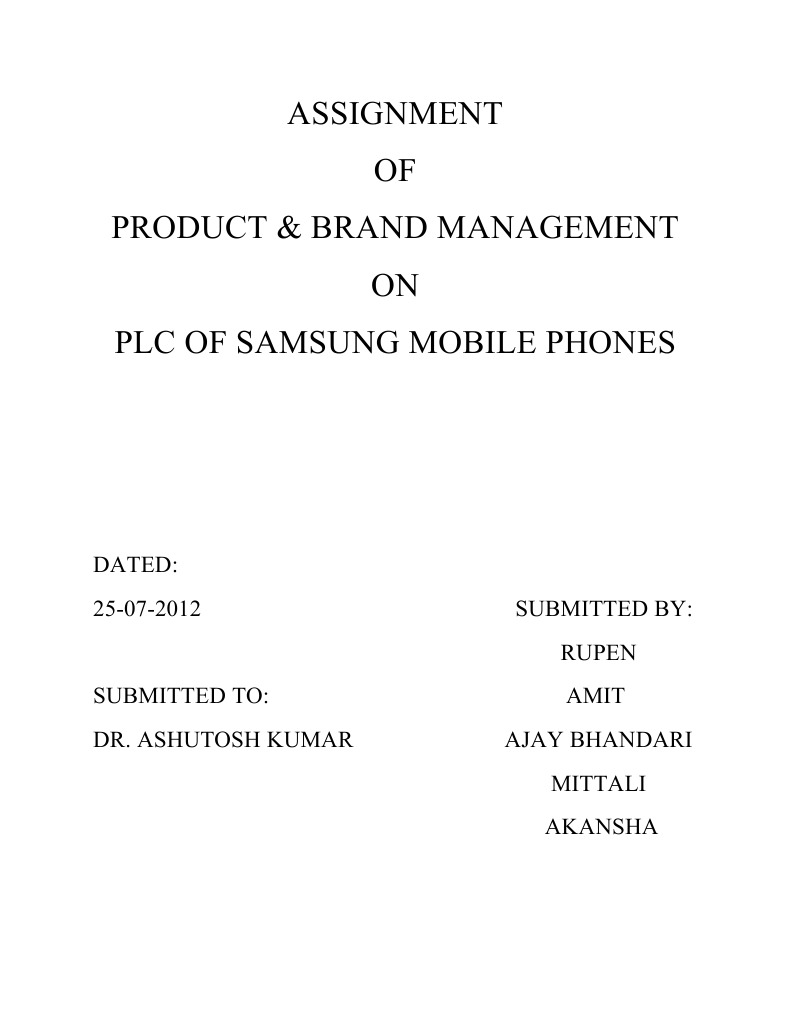 Assignment of PBM | PDF | Samsung Electronics | Smartphone