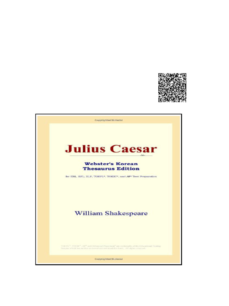 Julius Caesar William Shakespeare | PDF