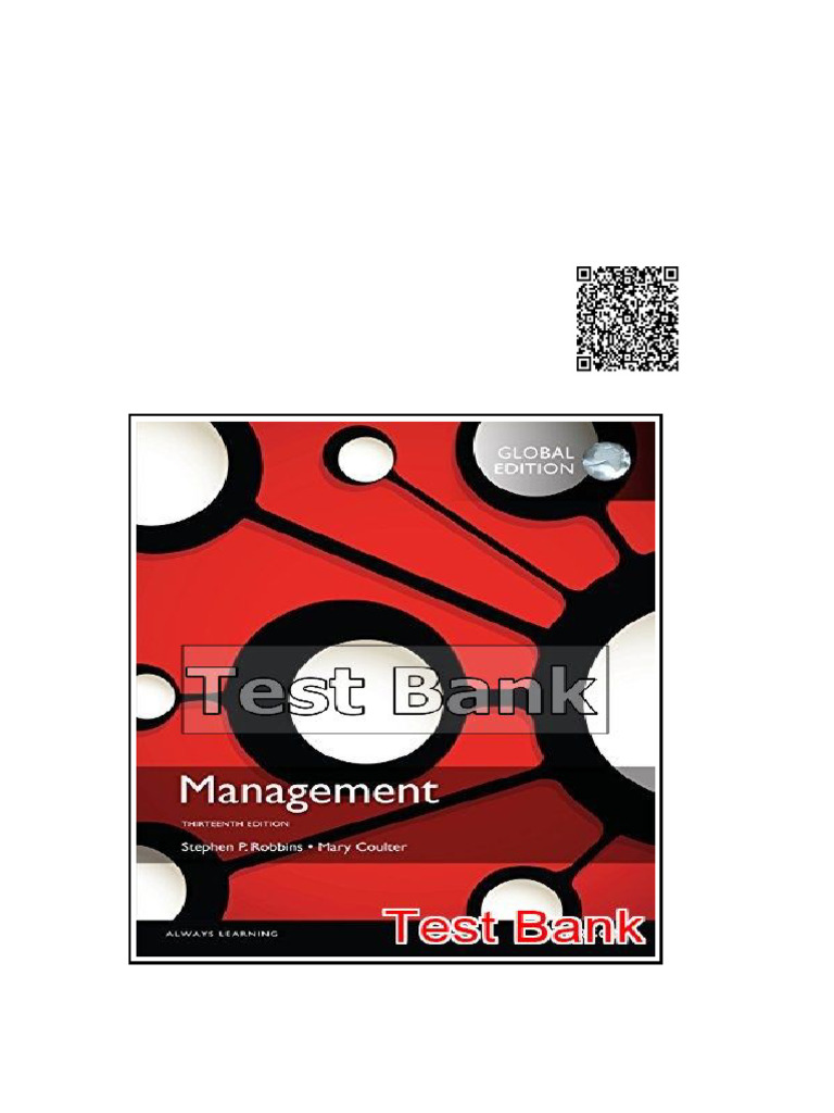 Management Global 13th Edition Robbins Test Bank | PDF