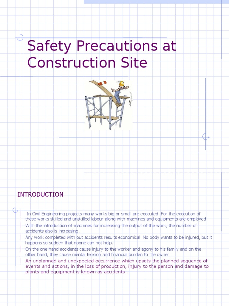 Safety Measures for Construction Workers | PDF | Personal Protective ...