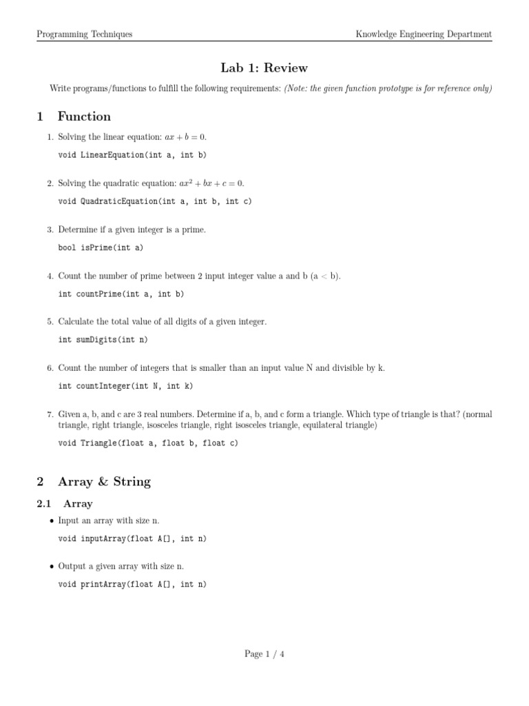 Lab 1 | PDF
