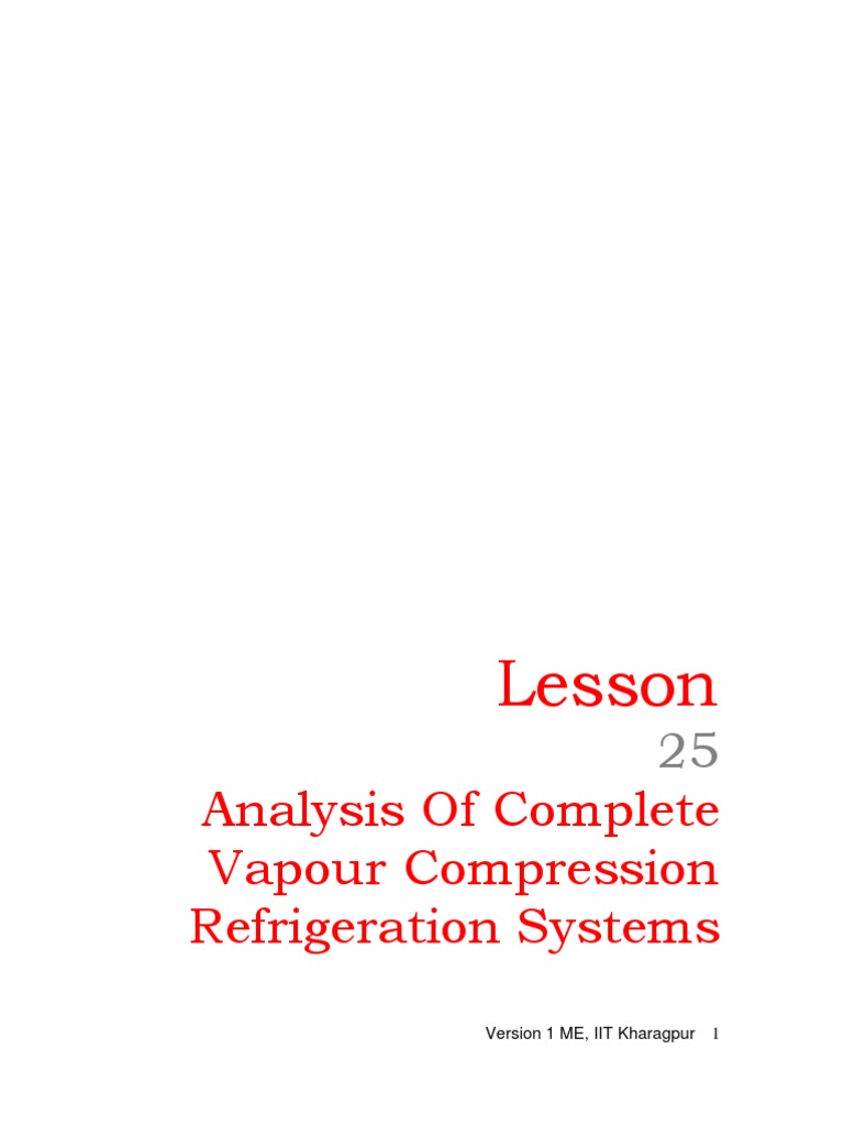 Reciprocating Compressor in Refrigeration Systems | PDF