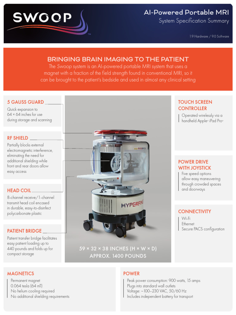 Swoop System Portable MRI | PDF