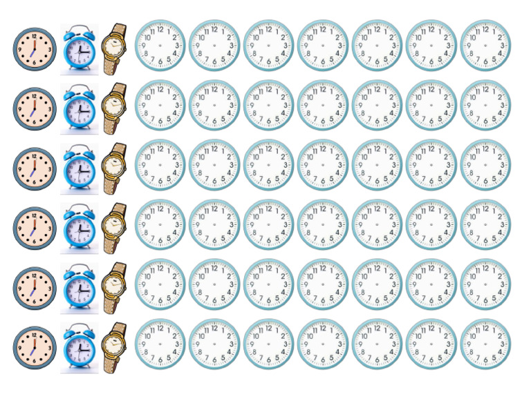 Clocks To Print | PDF