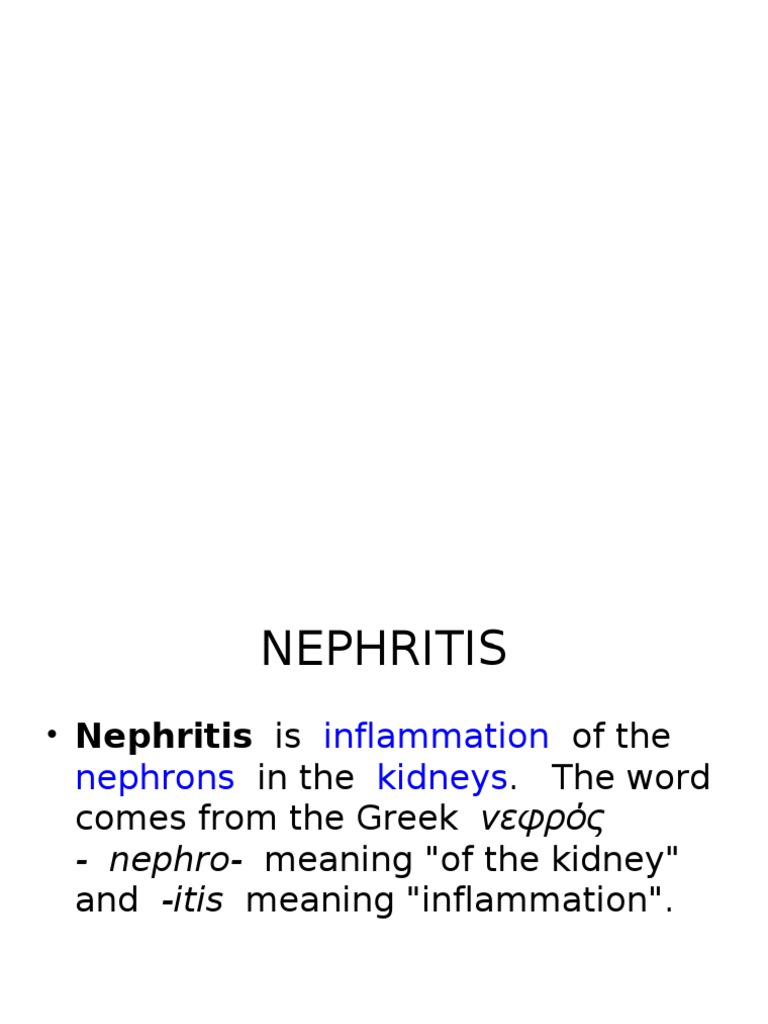 Nephritis: Definition and Types | PDF