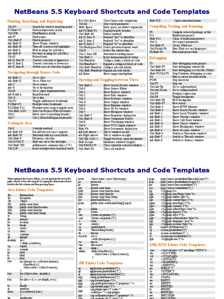 Shortcuts | PDF | Computing | Software Engineering