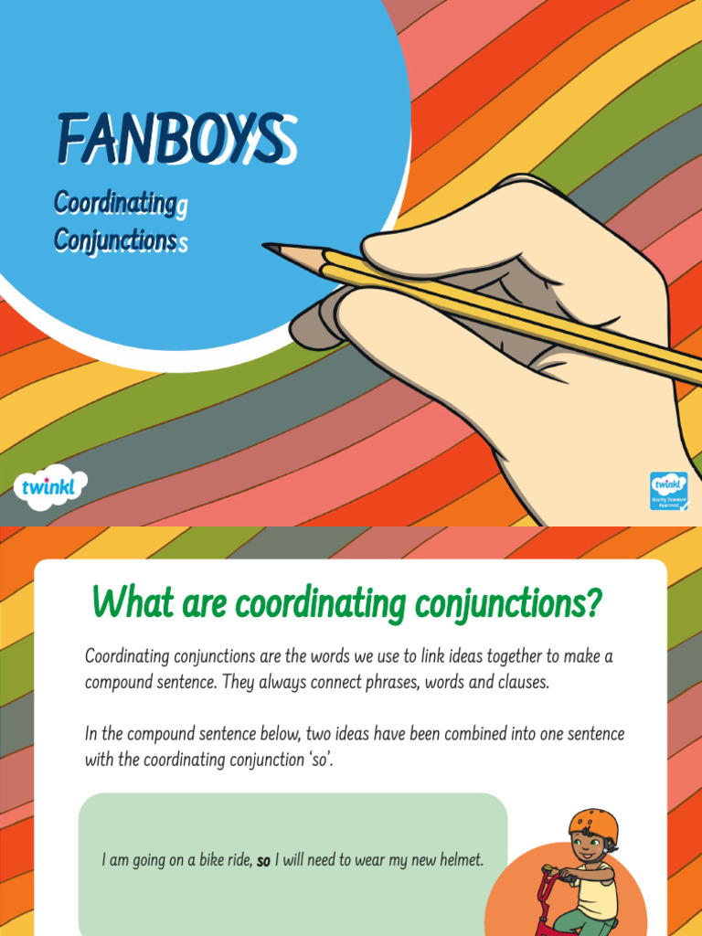 Fanboys Coordinating Conjunctions Powerpoint | PDF
