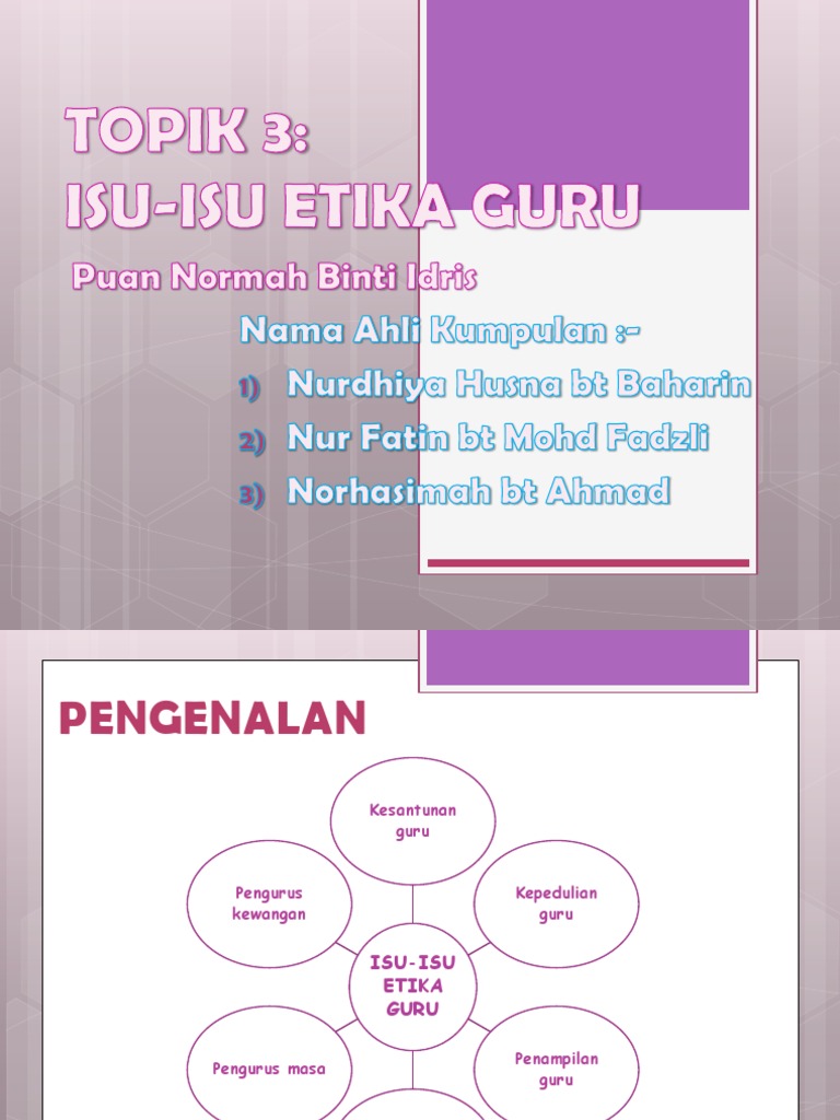 Isu-Isu Etika Guru | PDF