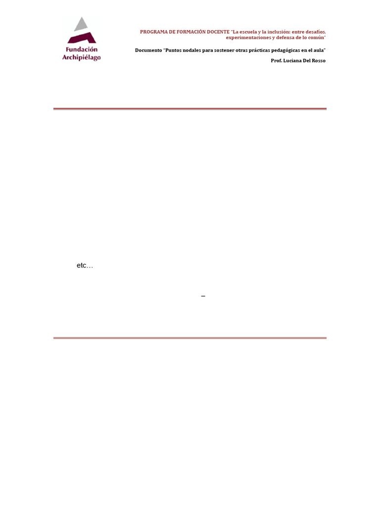 Puntos Nodales Para Sostener Otra Construccion en El Aula 1 | PDF ...