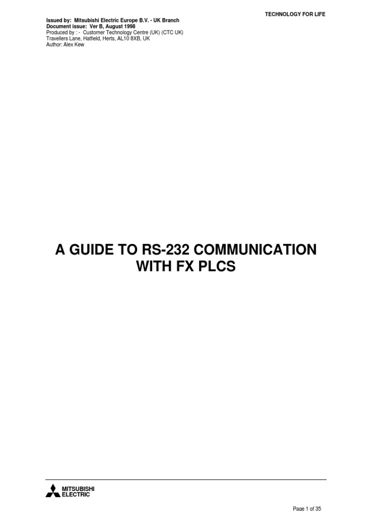 A Guide To Rs-232 Communication - FX | PDF | Duplex (Telecommunications ...