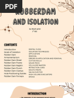 Rubber Dam Setup Techniques Guide | PDF | Dentistry Branches