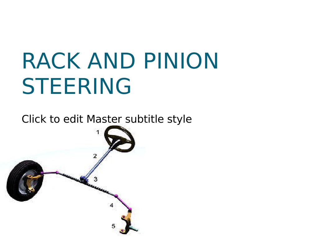 Rack and Pinion Steering Overview | PDF
