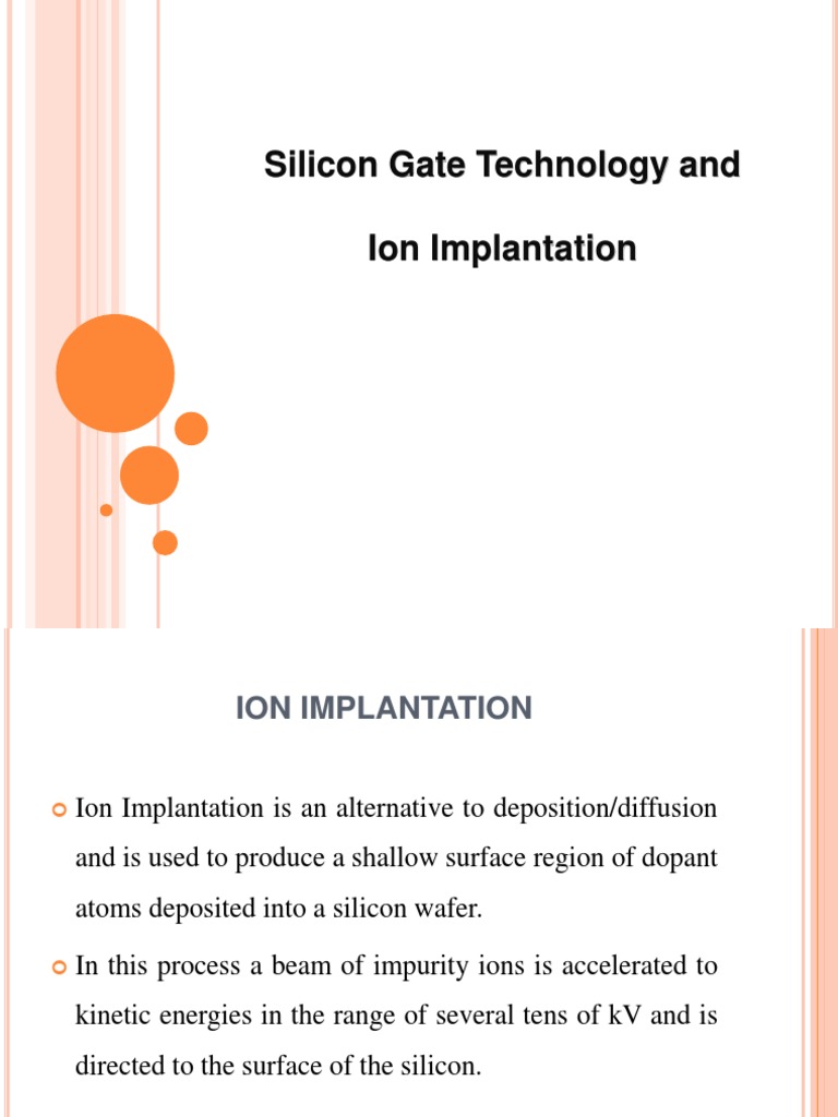 VLSI - Silicon Gate Technology | Ion Implantation | Semiconductors