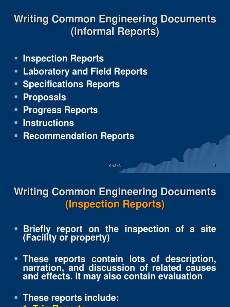 05 - Writing Common Engineering Documents-A (Ch5) | PDF | Specification ...