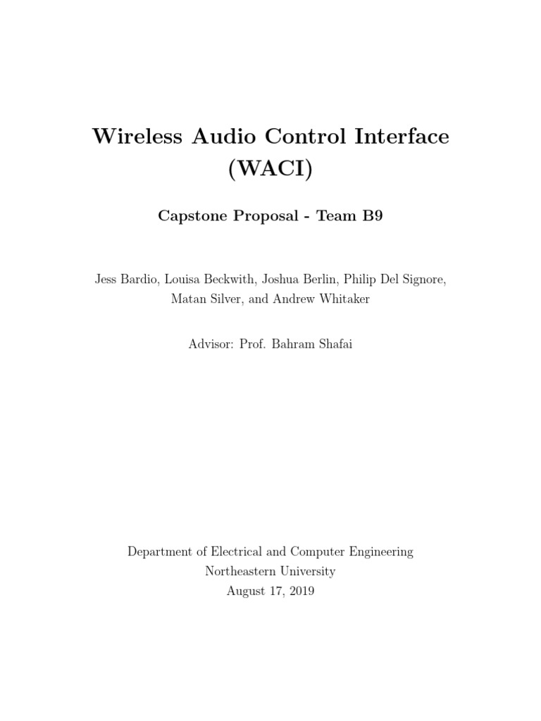 Sample Capstone Proposal 3 | PDF
