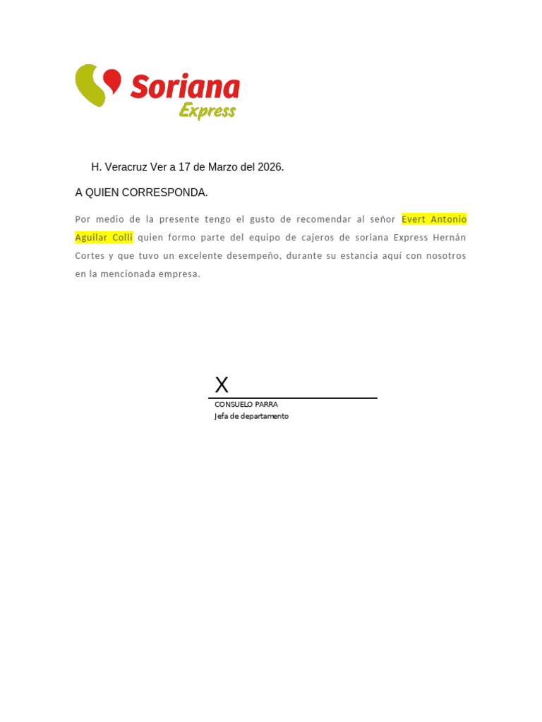 Carta de Recom | PDF