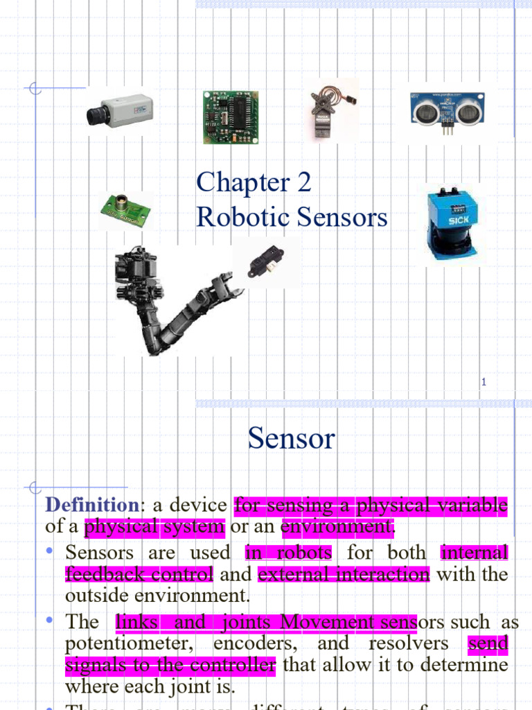 Chapter 3 Robot Sensors | PDF