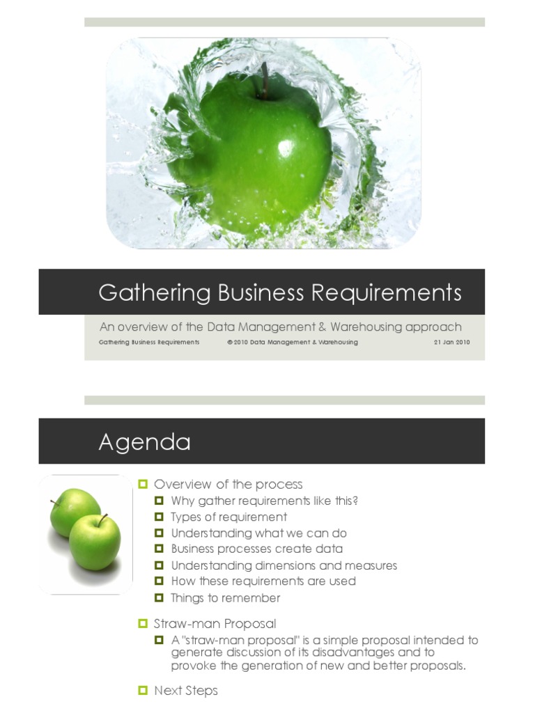 Gathering Business Requirements For Data Warehouses | PDF | Data ...