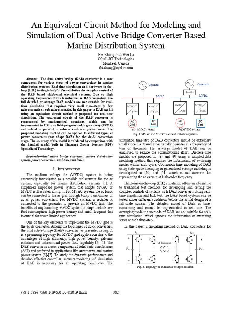 An Equivalent Circuit Method For Modeling and Simulation of Dual Active ...