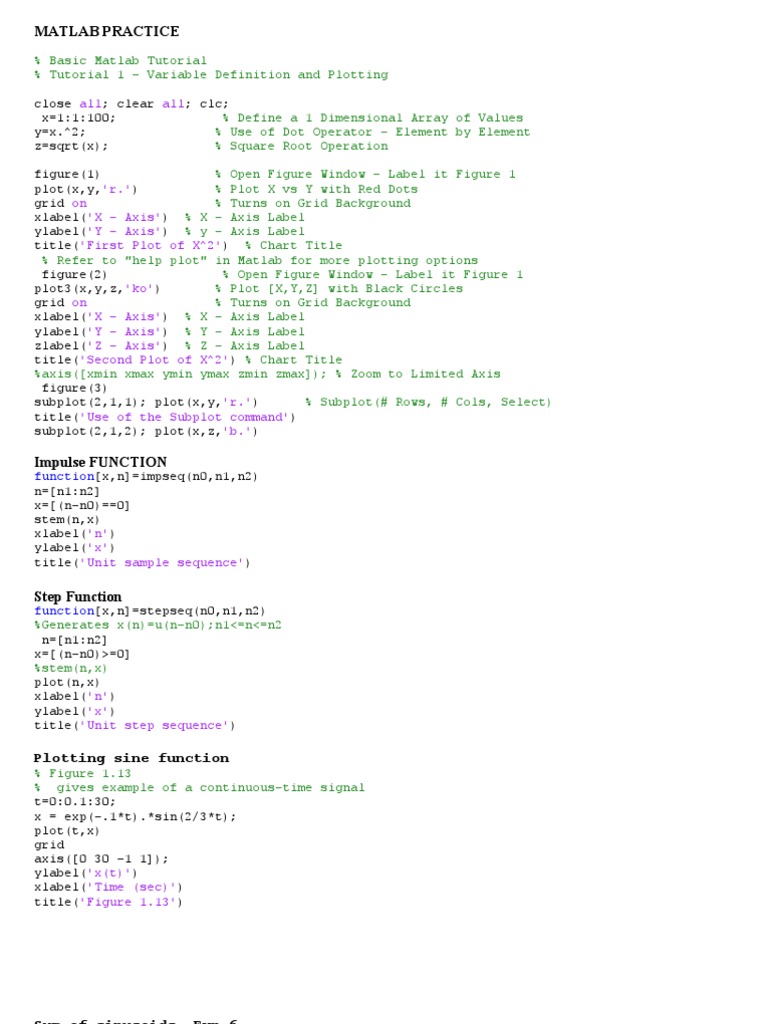 Matlab Practice DSP Lab | PDF | Low Pass Filter | Bandwidth (Signal ... Matlab Practice DSP Lab | PDF | Low Pass Filter | Bandwidth (Signal ...