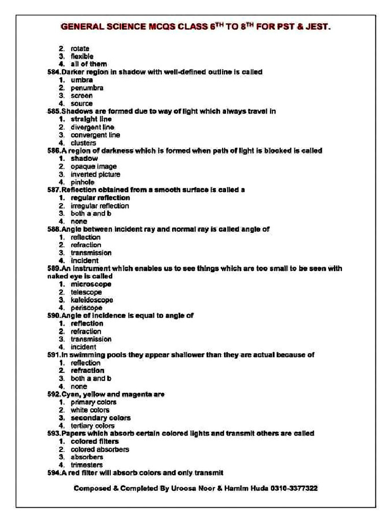 Science From 6th 7th 8th Class | PDF