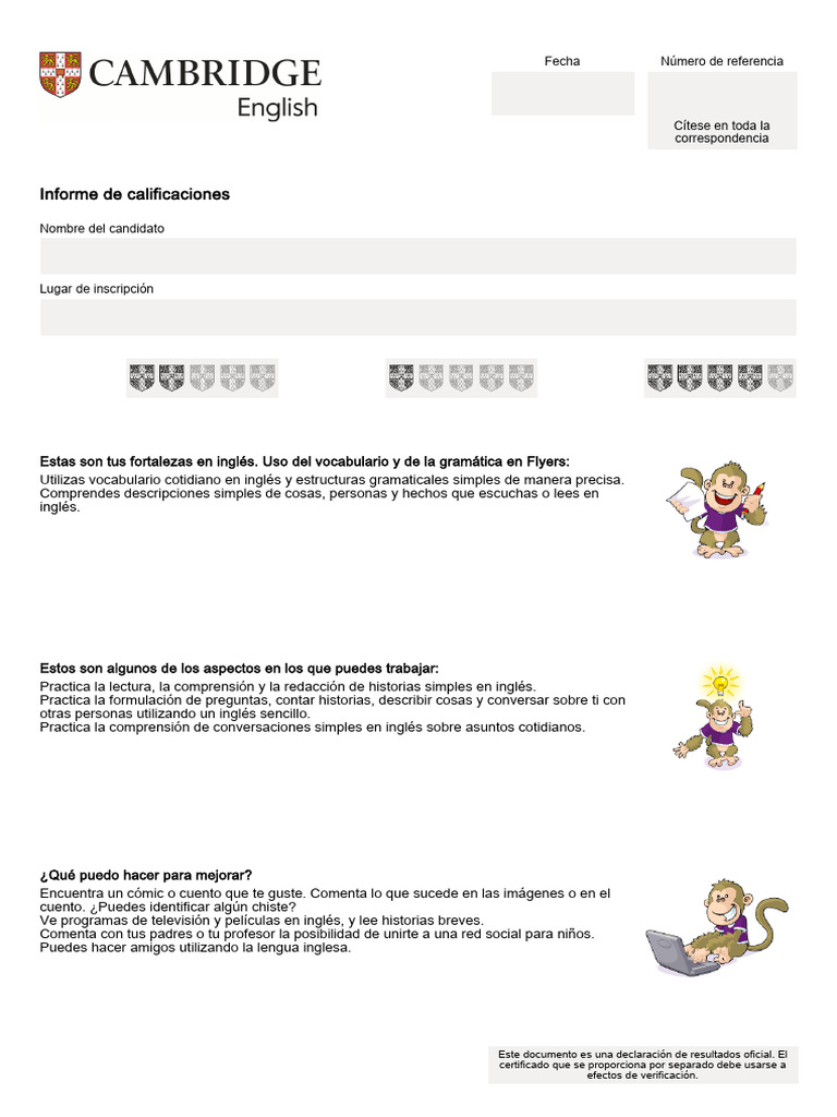 591848 Spanish Flyers Example Results | PDF | Idioma en Inglés ...