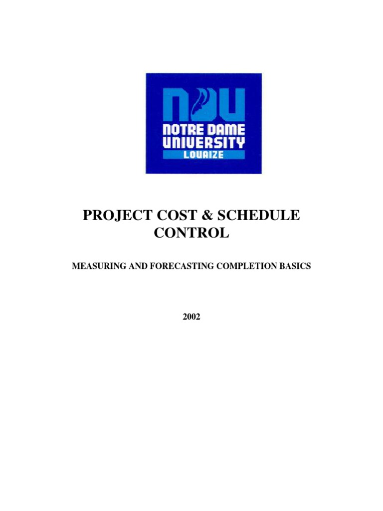 Project Cost Control and Scheduling Guide | PDF | Engineering ...