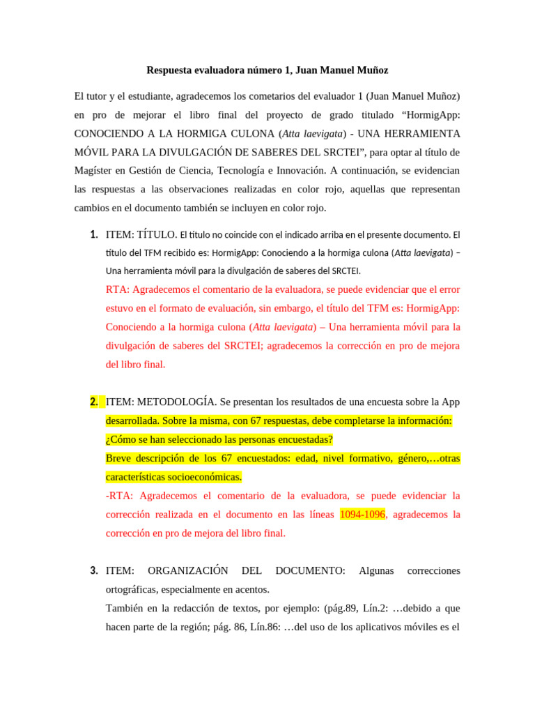 Respuesta Juan Manuel Muñoz | PDF