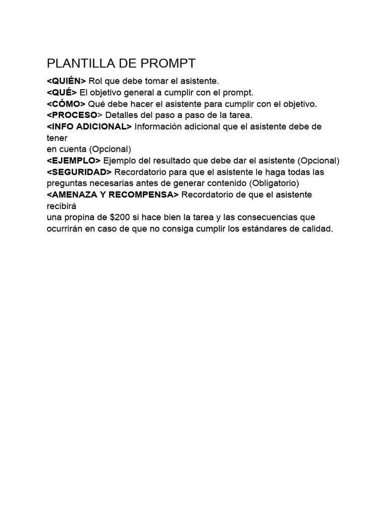 01 Plantilla De Prompt PDF
