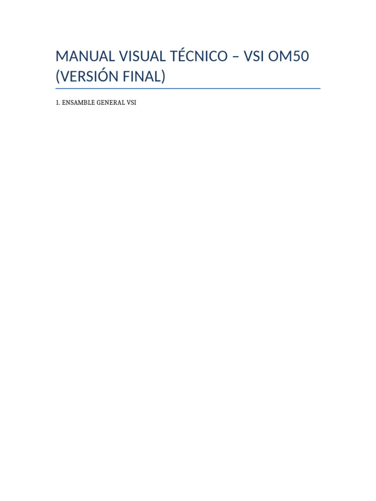 Manual Om50 Final Visual Real | PDF
