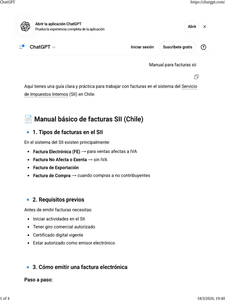 Sii Guía Facturacion | PDF