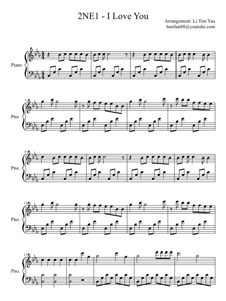 2ne1 - I Love You | PDF