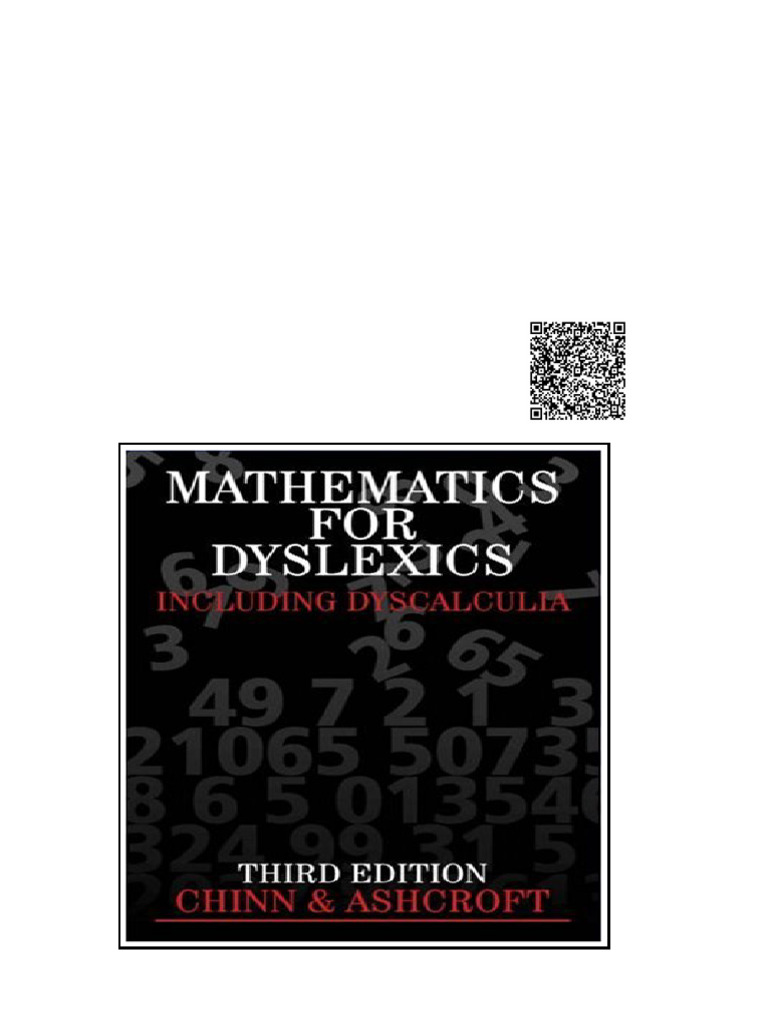 Mathematics For Dyslexics Including Dyscalculia 3rd Edition Steve Chinn ...