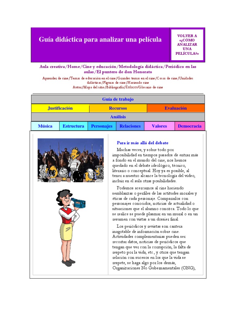 Guía para analizar películas educativas | PDF | Democracia | Ideologías ...