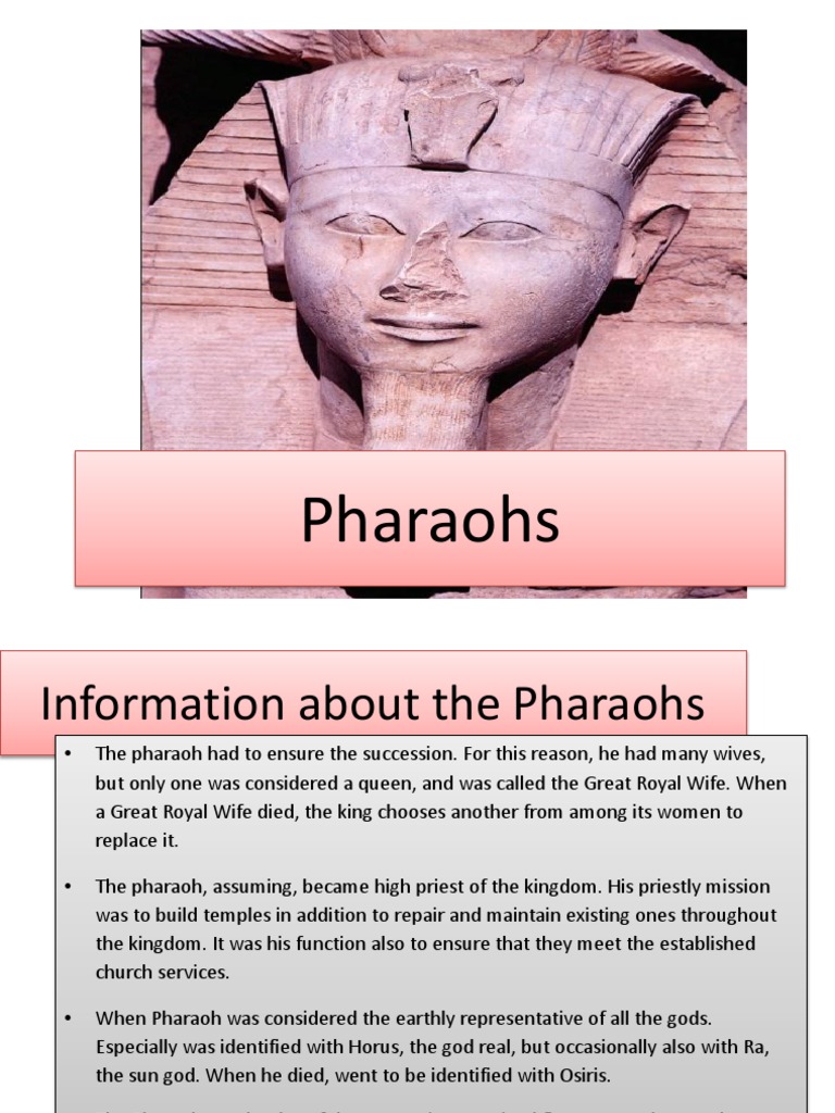 Egyptian Pharaohs | PDF | New Kingdom Of Egypt | Egyptian Pyramids