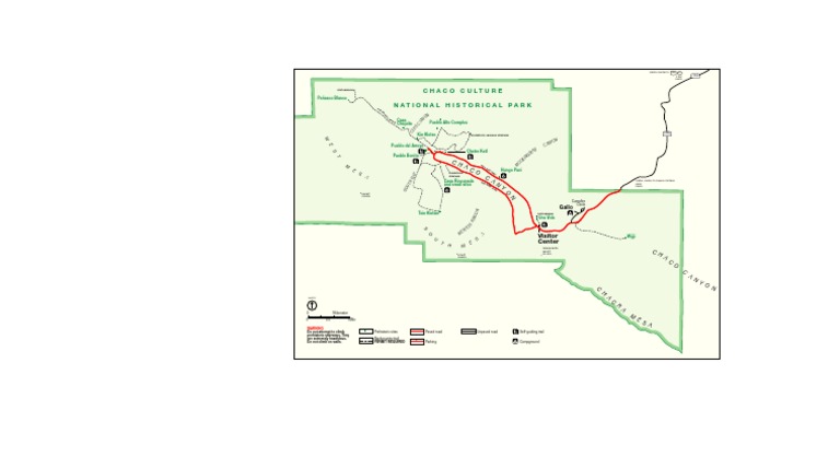 Park Map of Chaco Culture National Historic Park | PDF