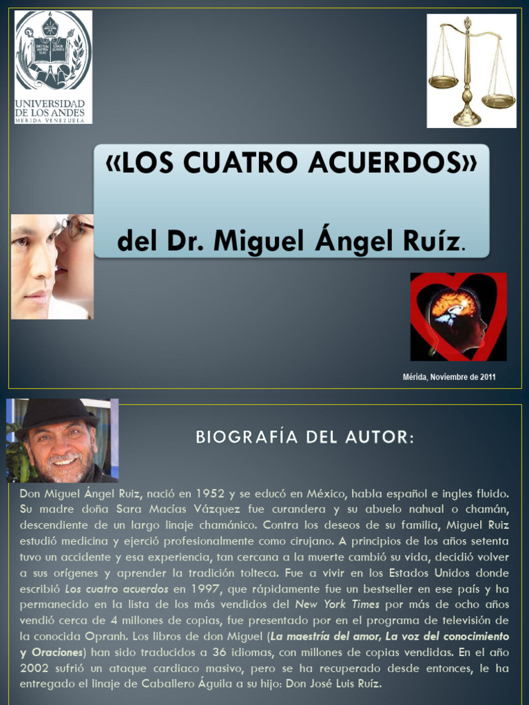 Los Cuatro Acuerdos de Miguel Angel Ruiz | PDF | Amor | Mente