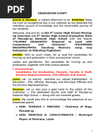 Graduation Ceremony MC Script | PDF