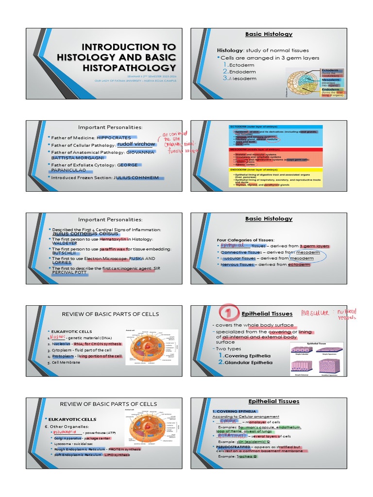 Sem422 - Introduction To Histology and Basic Histopath-Unlocked ...