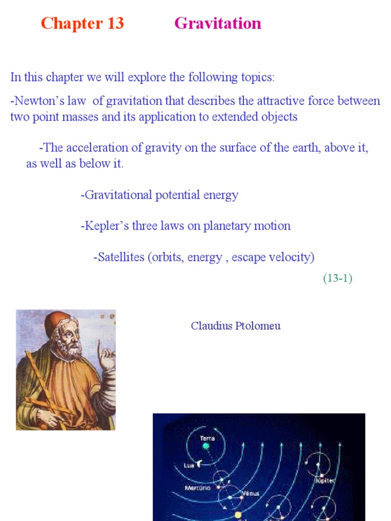 Newton's Laws of Gravitation and Kepler's Laws | PDF | Orbit | Mass