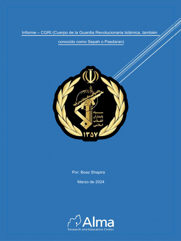 Report – IRGC Islamic Revolutionary Guard Corps Aka Sepah or Pasdaran 1 ...