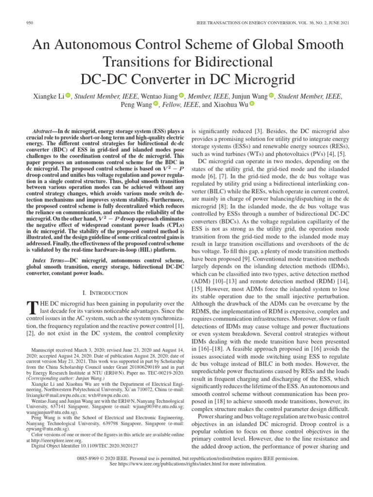 An Autonomous Control Scheme of Global Smooth Transitions For ...