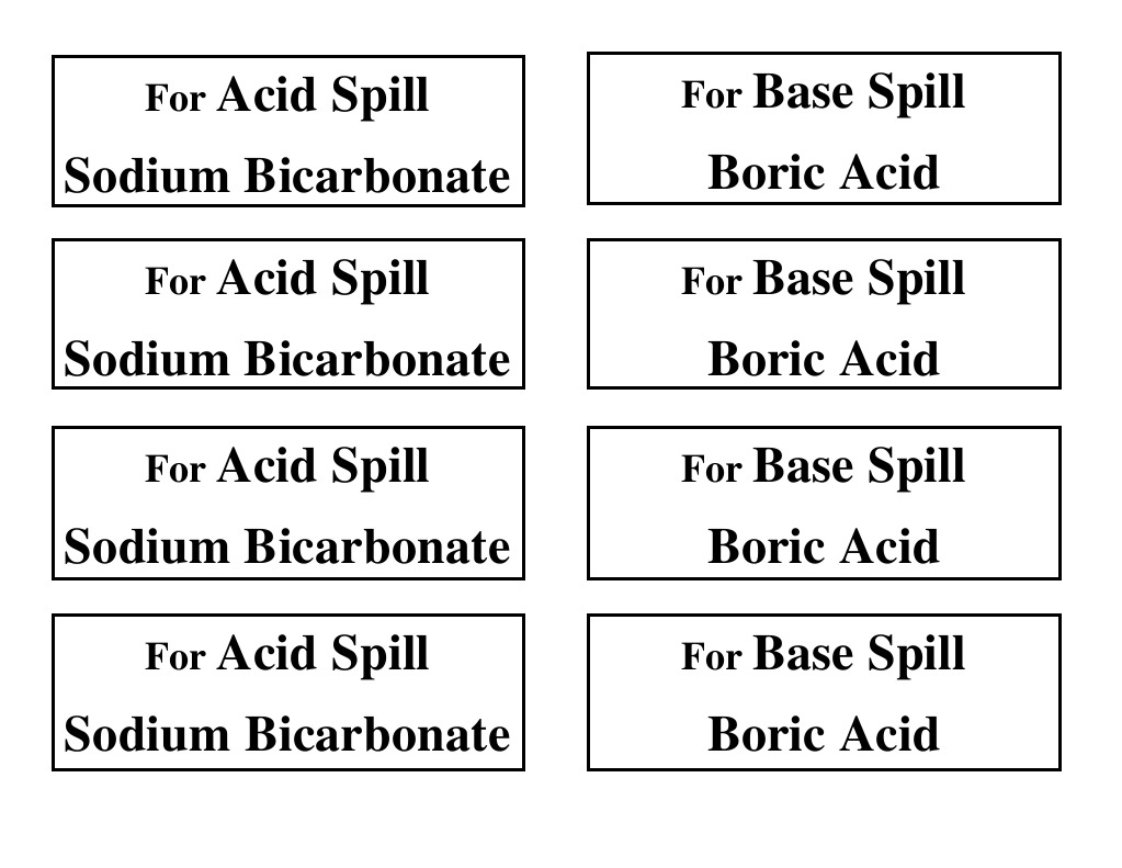 Acid and Base Spill Neutralization Guide | PDF