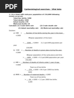 Vital Statistics Rate Calculations | PDF | Total Fertility Rate ...